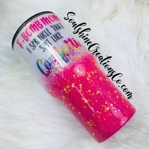 Accessories | Custom F Bomb Mom Glitter 24 Oz Tumbler Cup | Poshmark